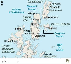 Les détroits de Bluemull et de Colgrave (îles Shetland), un "paradis ...